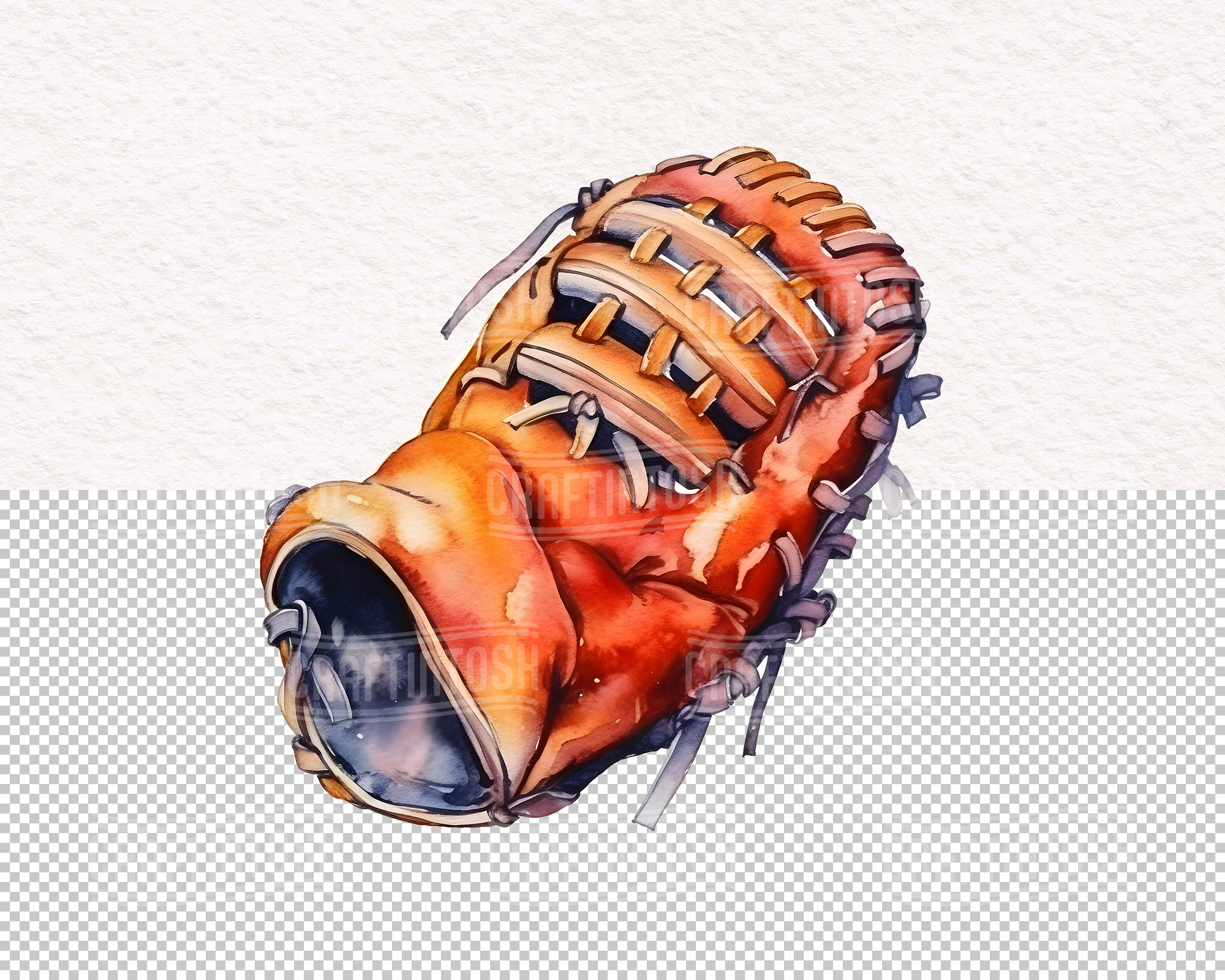 Watercolor Baseball Clipart Set 66 Softball Sports PNG Ball Bat Glove ...