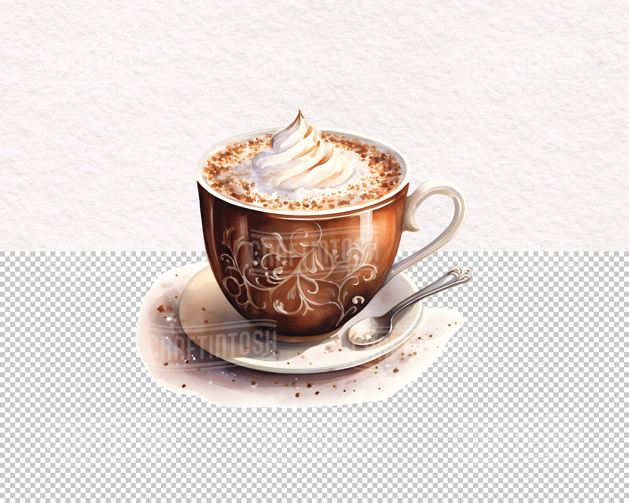 Watercolor Hot Cocoa Clipart PNG Transparent Hot Chocolate Clipart ...