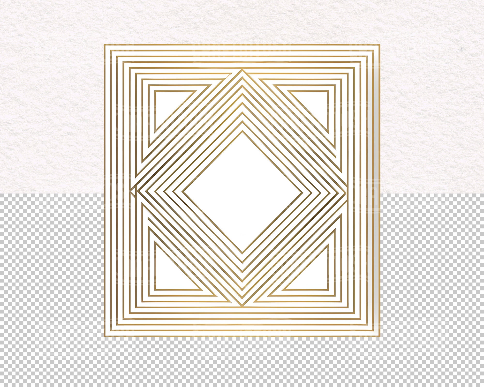 Gold Foil Frames Clipart 10 PNG Digital Graphics Instant Download ...