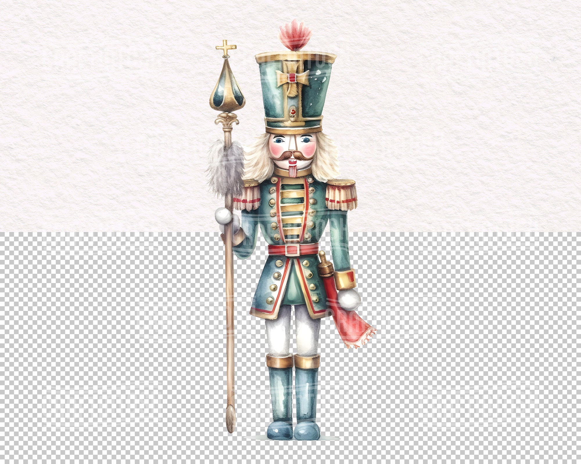 Christmas Nutcracker PNG, Watercolor Clipart Bundle, Junk Journal ...