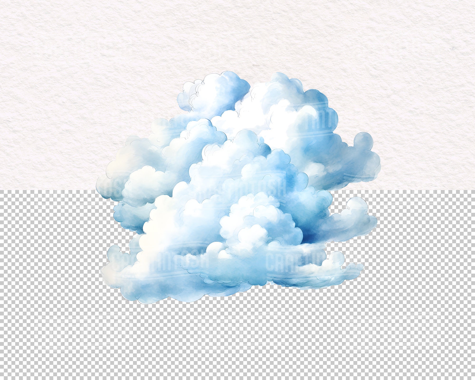 Watercolor Dreamy Clouds Clipart Baby Pink Clouds Clipart Transparent ...