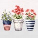 Watercolor Spring Flower Pots Clipart: Cottagecore Potted Plant PNG ...