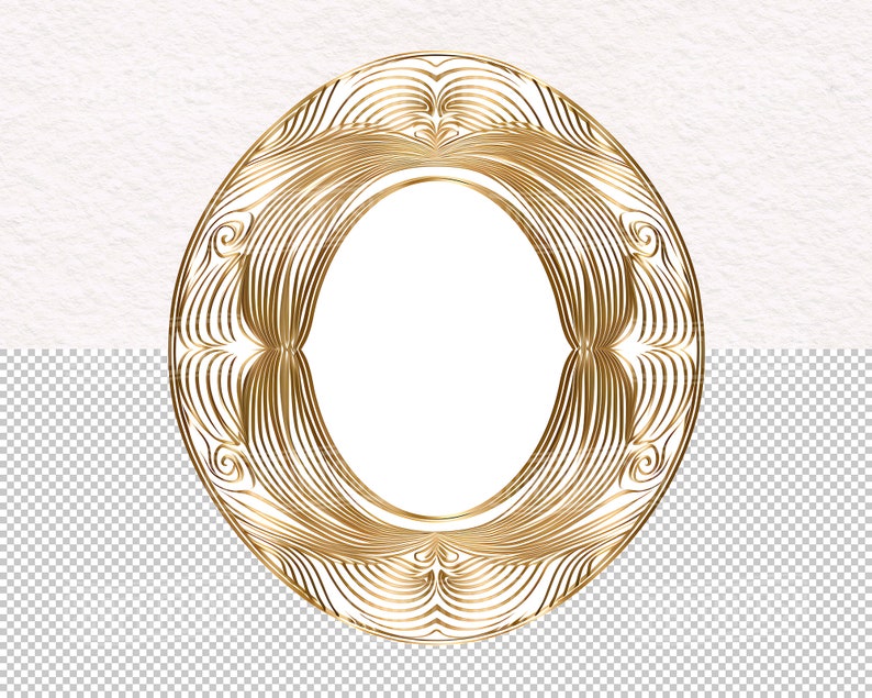 Gold Foil Frames Clipart 10 PNG Digital Graphics Instant Download ...