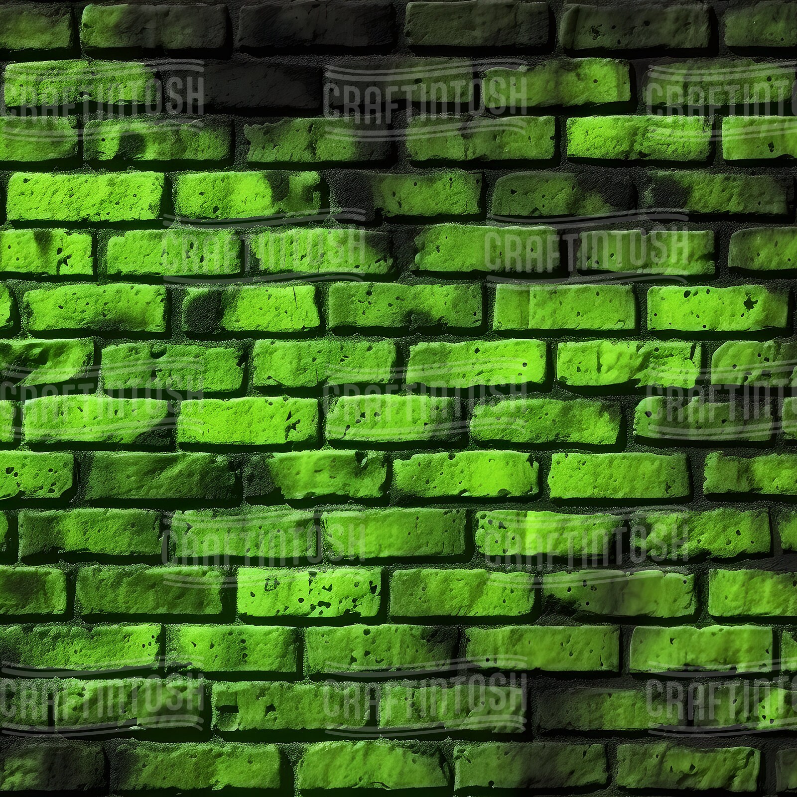 Neon Brick Wall Textures Papers Art Set 30 PNG Digital Graphics Instant ...