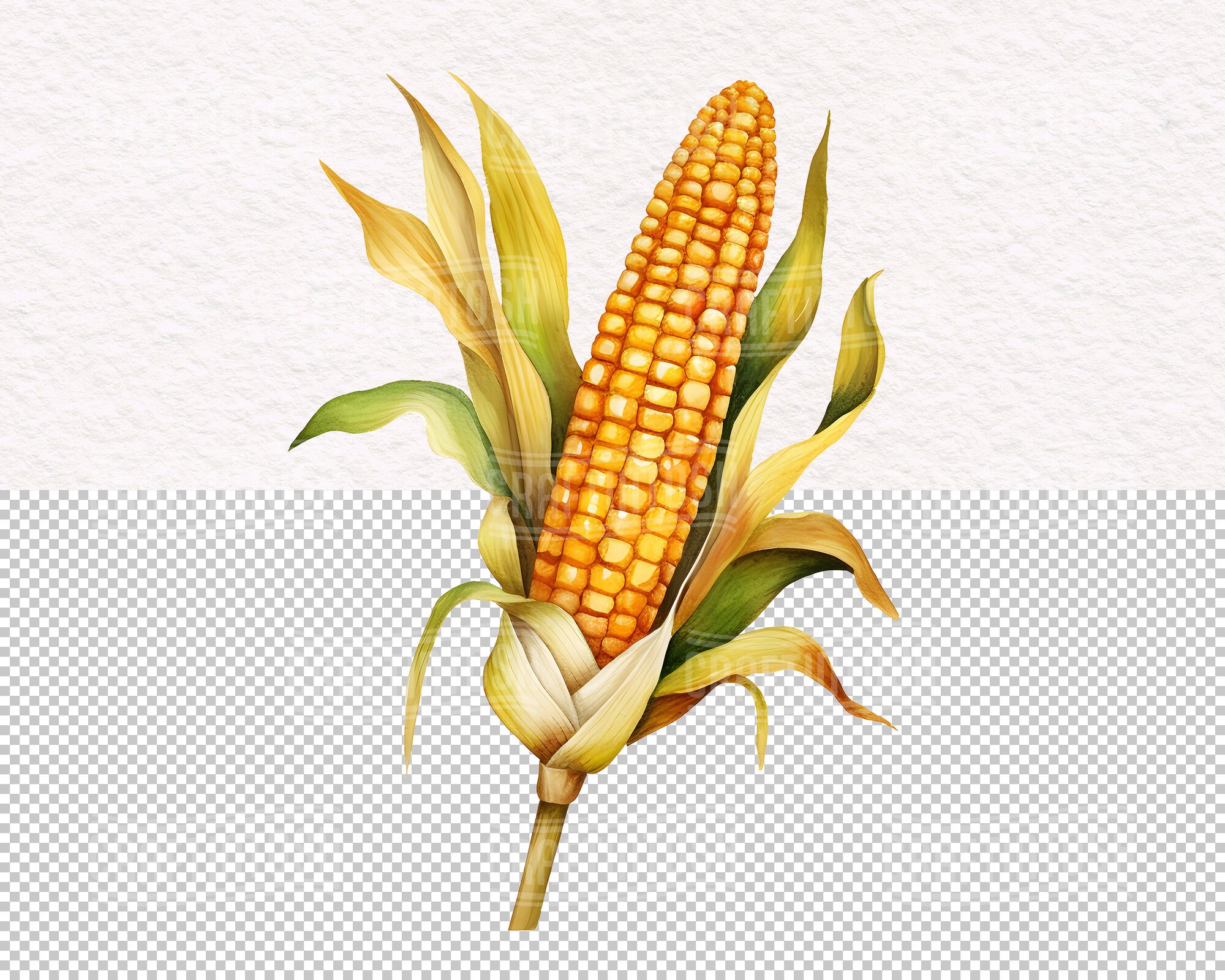 Watercolor Autumn Harvest Clipart - Fall Leaves PNG Mushrooms Cozy ...