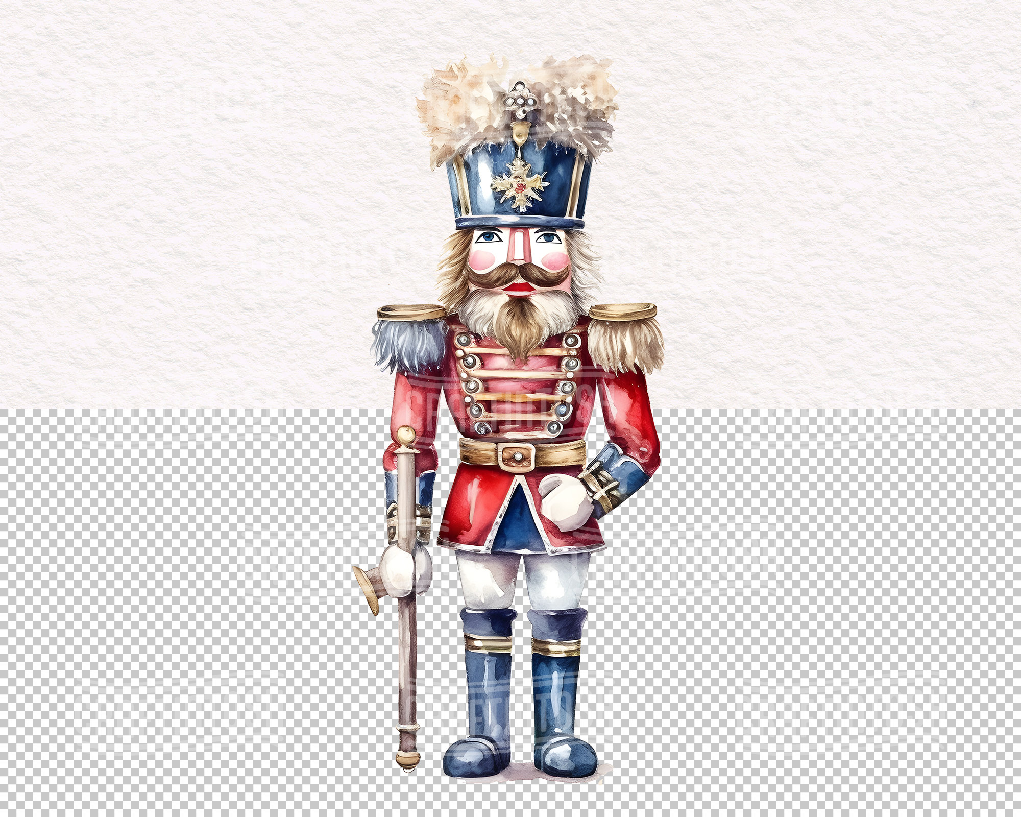 Christmas Nutcracker PNG, Watercolor Clipart Bundle, Junk Journal ...