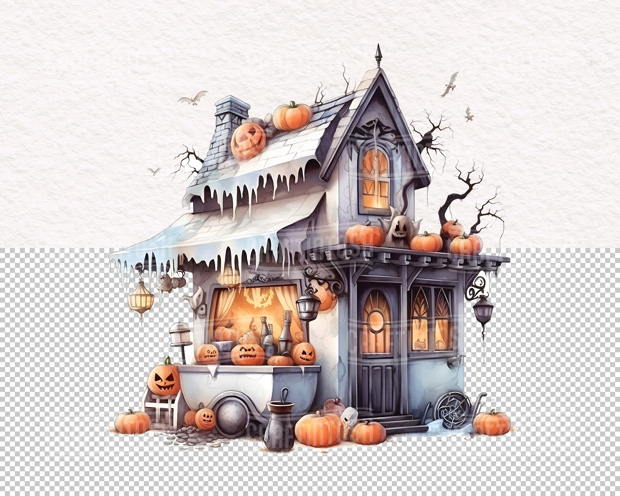 Watercolor Cute Ice Cream Shop Clipart Transparent Ice Cream PNG Summer ...