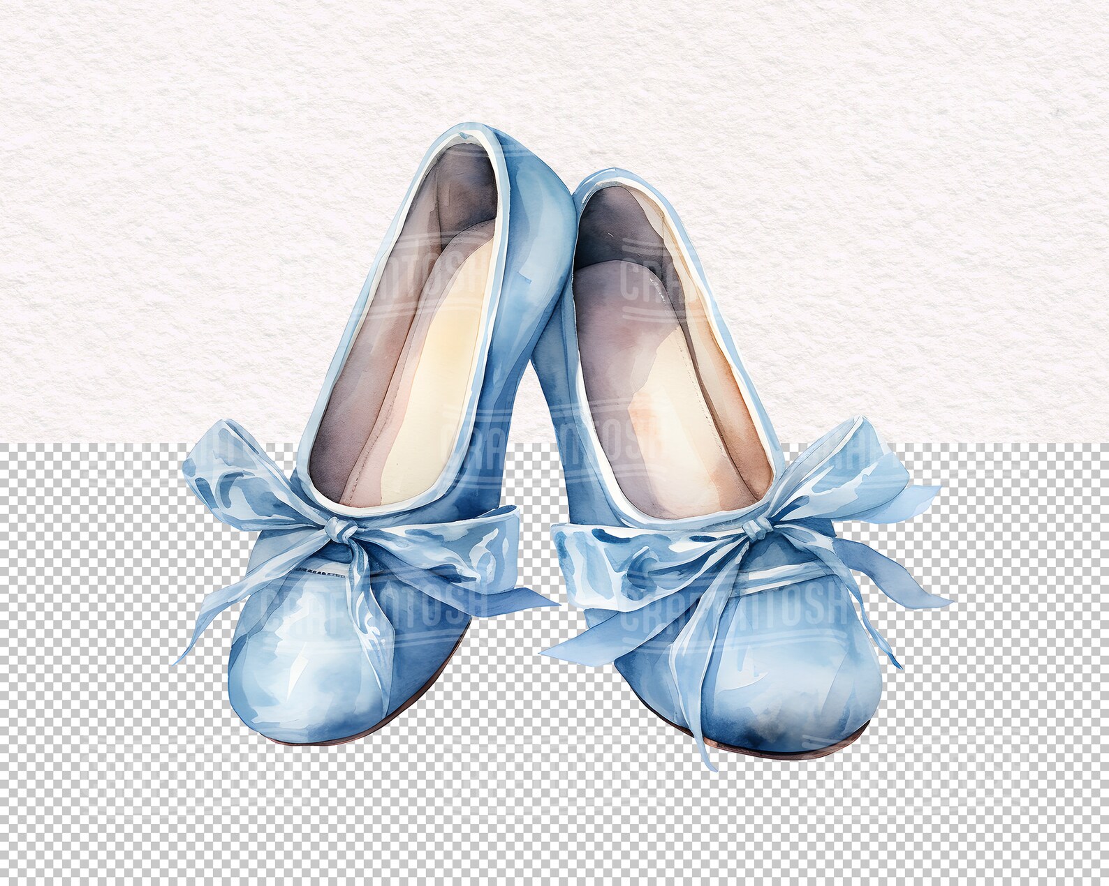 Watercolor Ballet Shoes Clipart PNG Set Commercial Use High Resolution ...