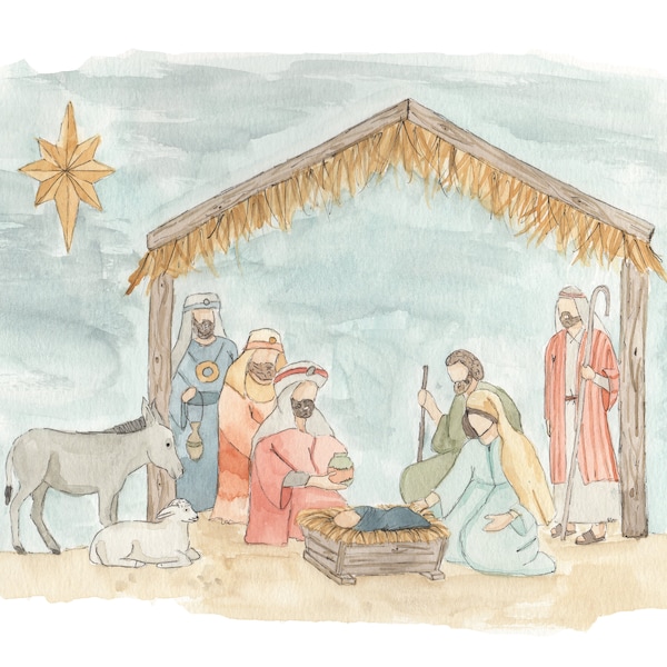 Nativity Art - Etsy
