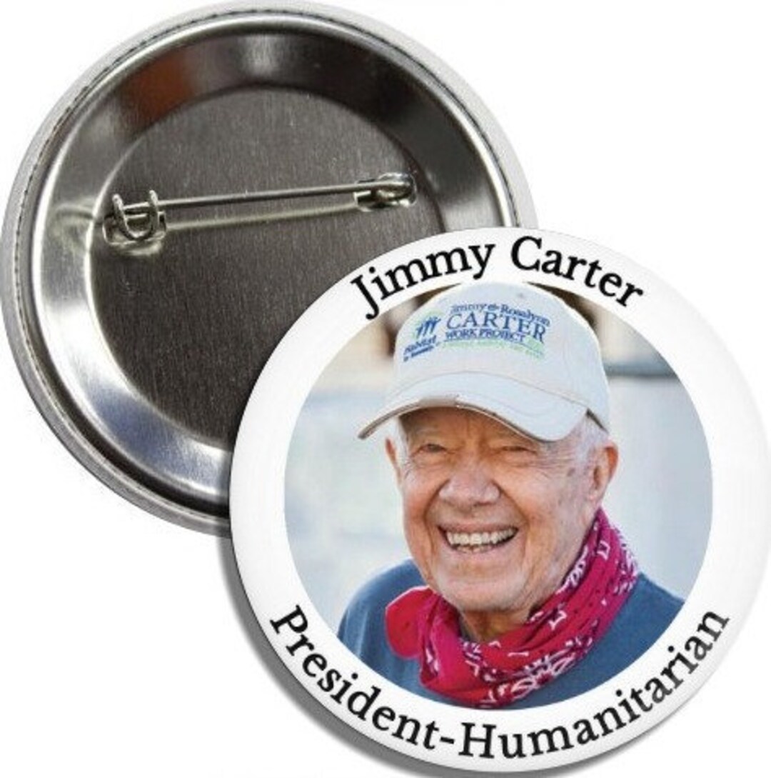Jimmy Carter President Humanitarian Button Magnet - Etsy