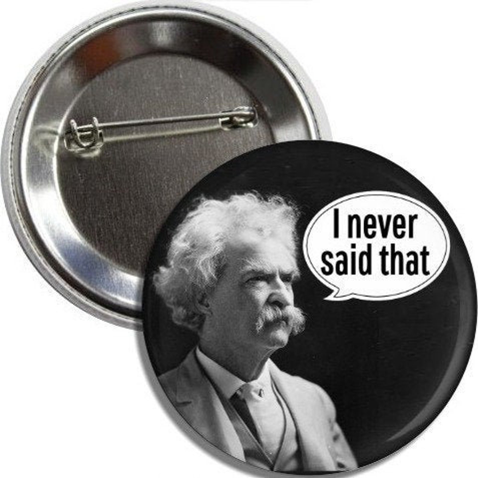 Mark Twain I Never Said That Button/magnet - Etsy