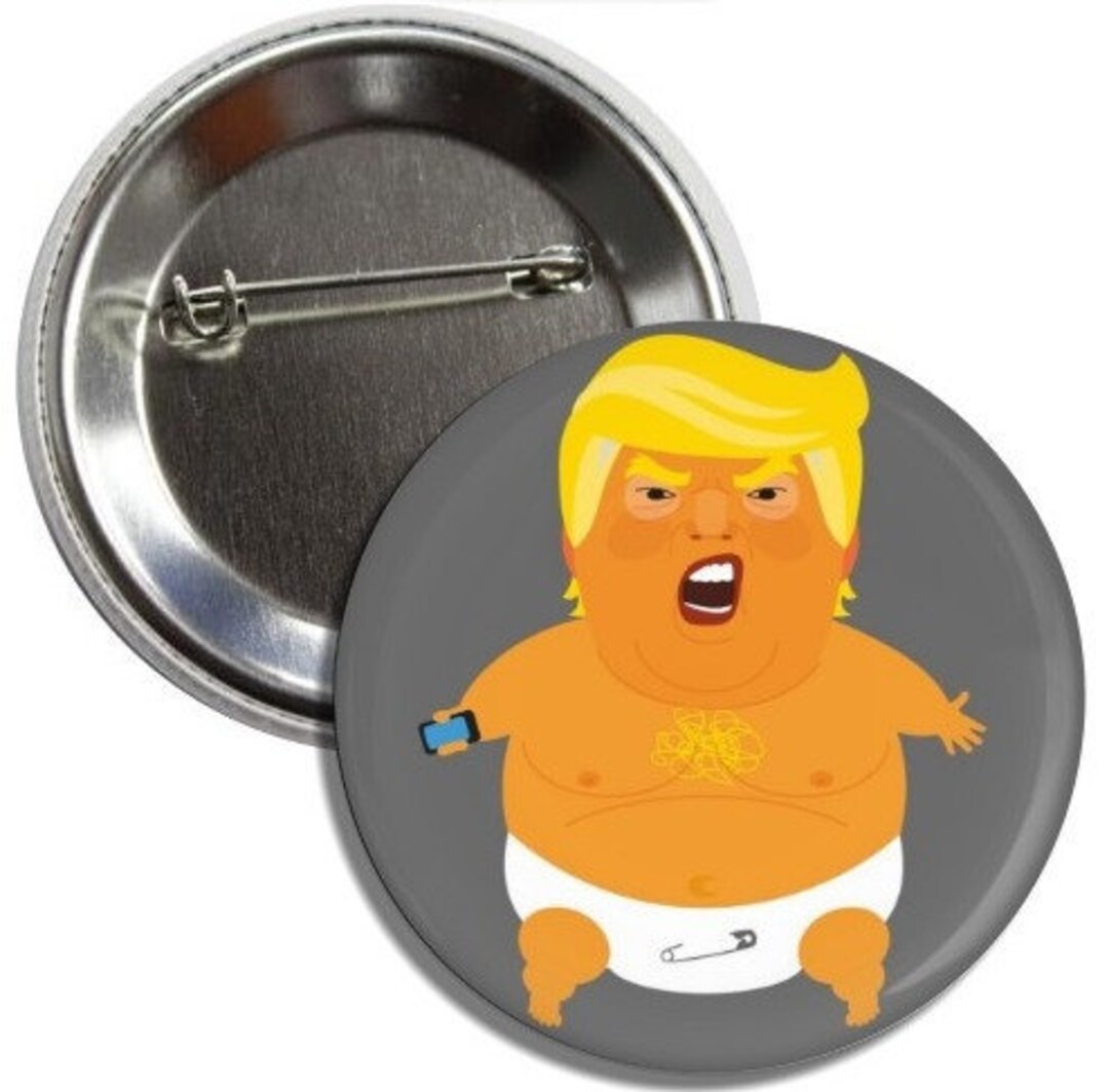 Trump Baby Blimp Anti Trump Button/magnet - Etsy
