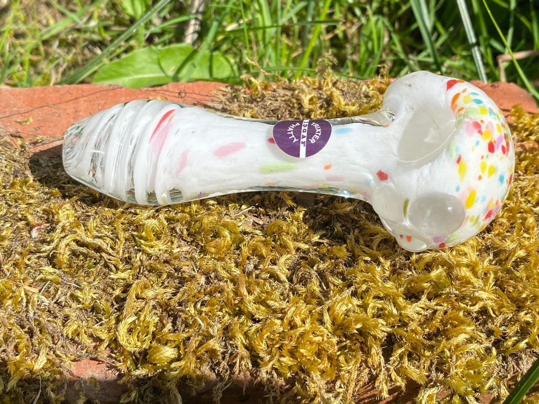 3.25" White Rainbow Inside Out Pipe With Swirl Mouthpiece - Etsy