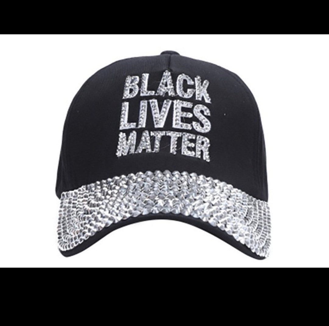 Rhinestone BLM Cap Hat Adjustable - Etsy