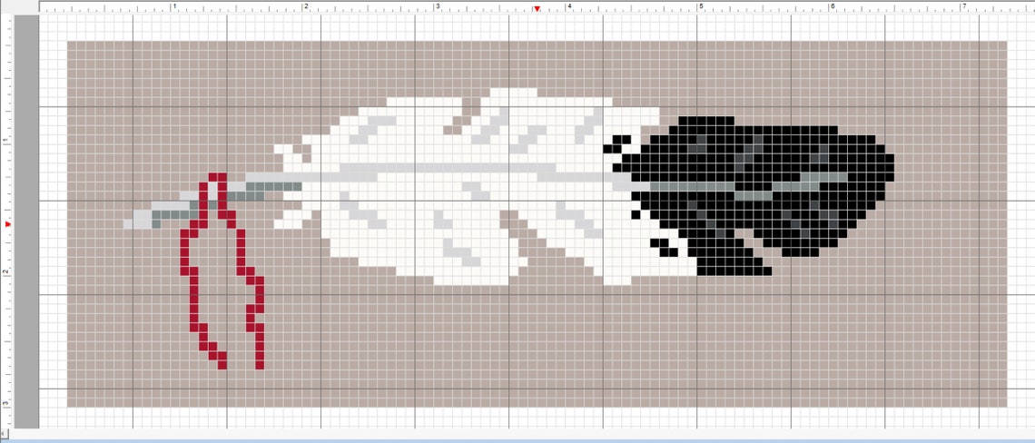 Eagle Feather Counted Cross Stitch Pattern digital Download - Etsy