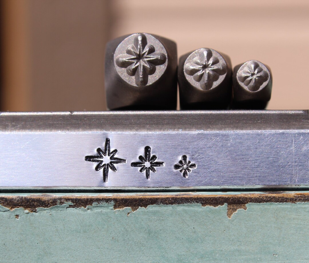 7mm, 5mm and 3mm Twinkle Star Metal Design 3 Stamp Set - Supply Guy ...