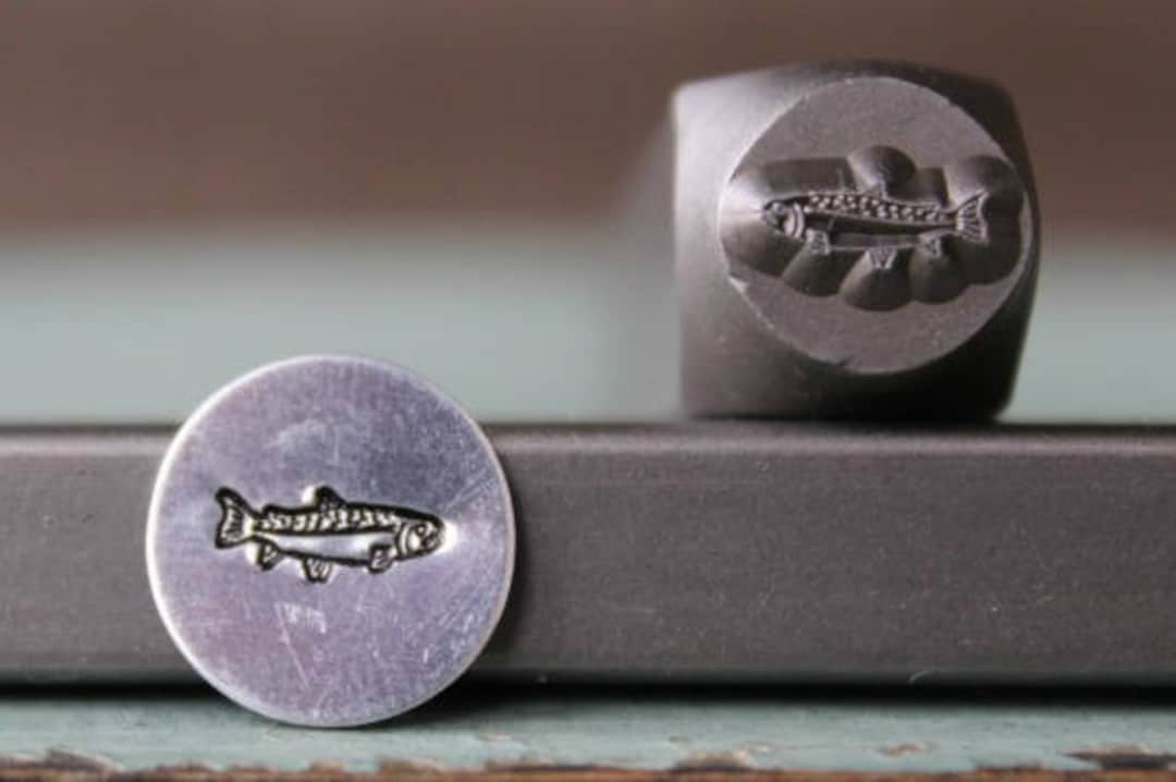 8mm Trout Fish Metal Design Stamp - Supply Guy Stamp - SGCH-195 - Etsy
