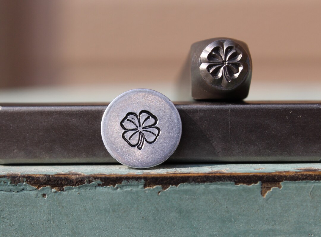 6mm Four Leaf Clover Metal Design Stamp - Supply Guy Stamp - SGCH-557 ...