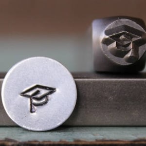 6mm Graduation Cap Metal Design Stamp Supply Guy Stamp - Etsy