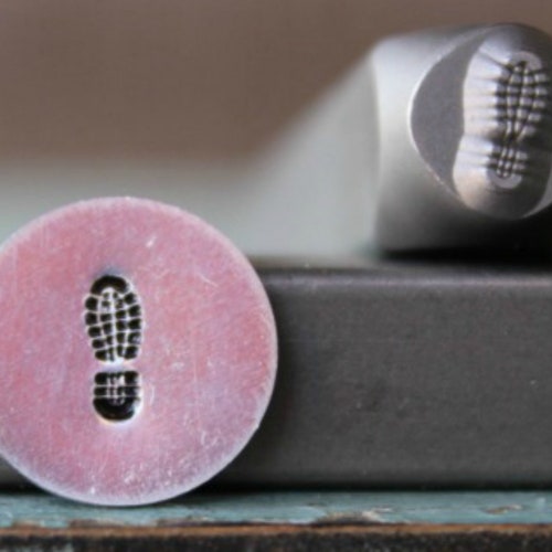 6mm Left Combat Boot Metal Design Stamp Supply Guy Stamp - Etsy