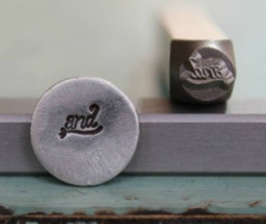 3mm "and" Word Metal Design Stamp - Supply Guy Stamp - SGCH-2 - Etsy