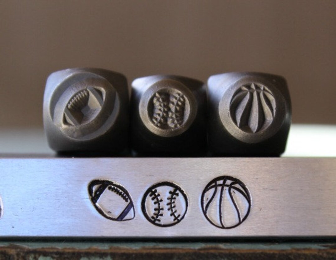 5mm and 6mm Sport (football, Baseball and Basketball) Metal Design 3 ...