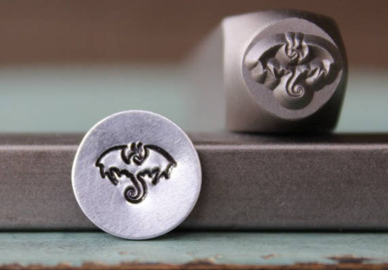 8mm Dragon Metal Design Stamp - Supply Guy Stamp - SGCH-131 - Etsy