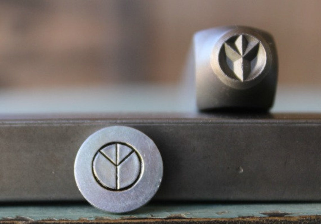 7mm Peace Sign Metal Design Stamp - Supply Guy Stamp - SGCH-216 - Etsy