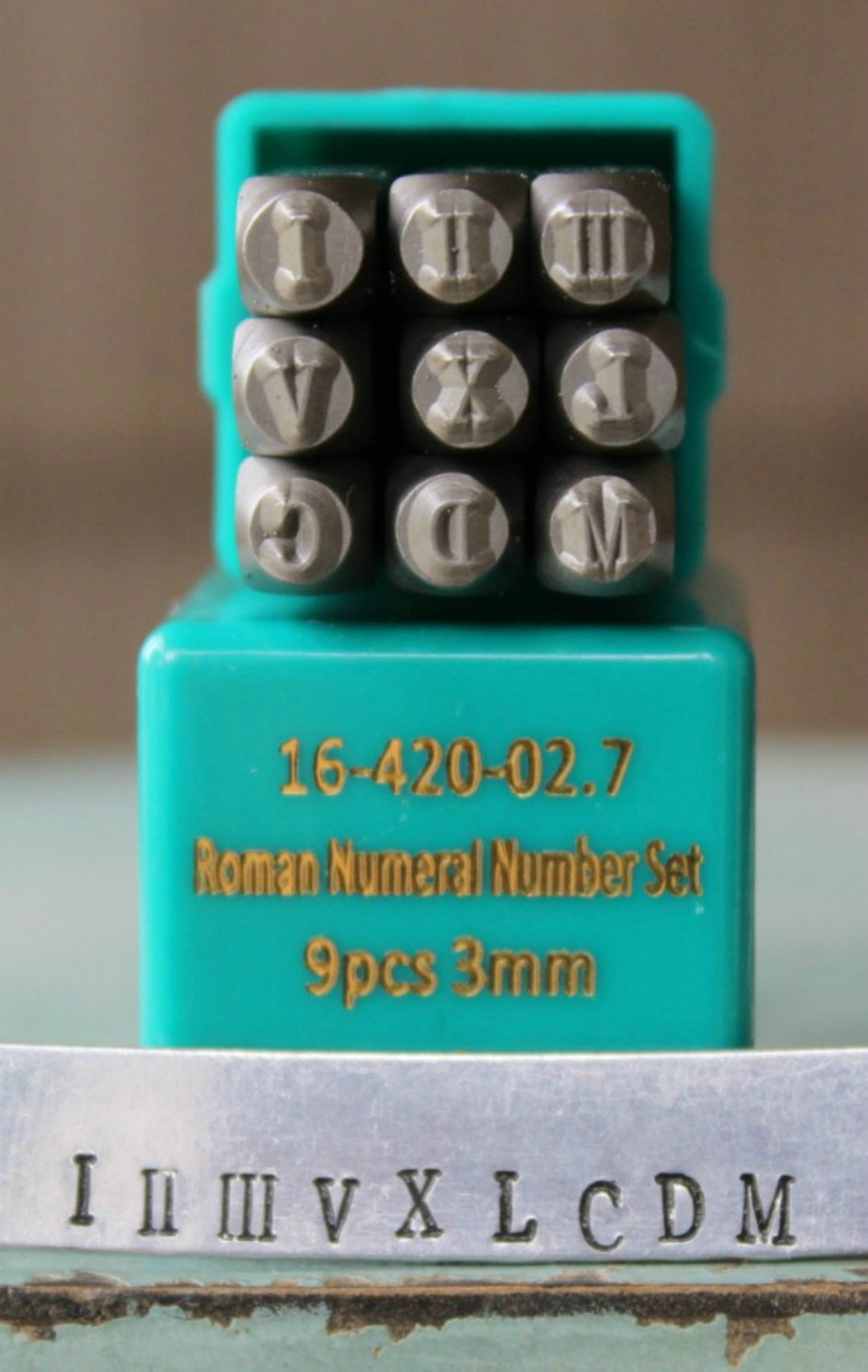 3mm Roman Numeral Metal Design 12 Stamp Set - Supply Guy Stamp - Sgch ...