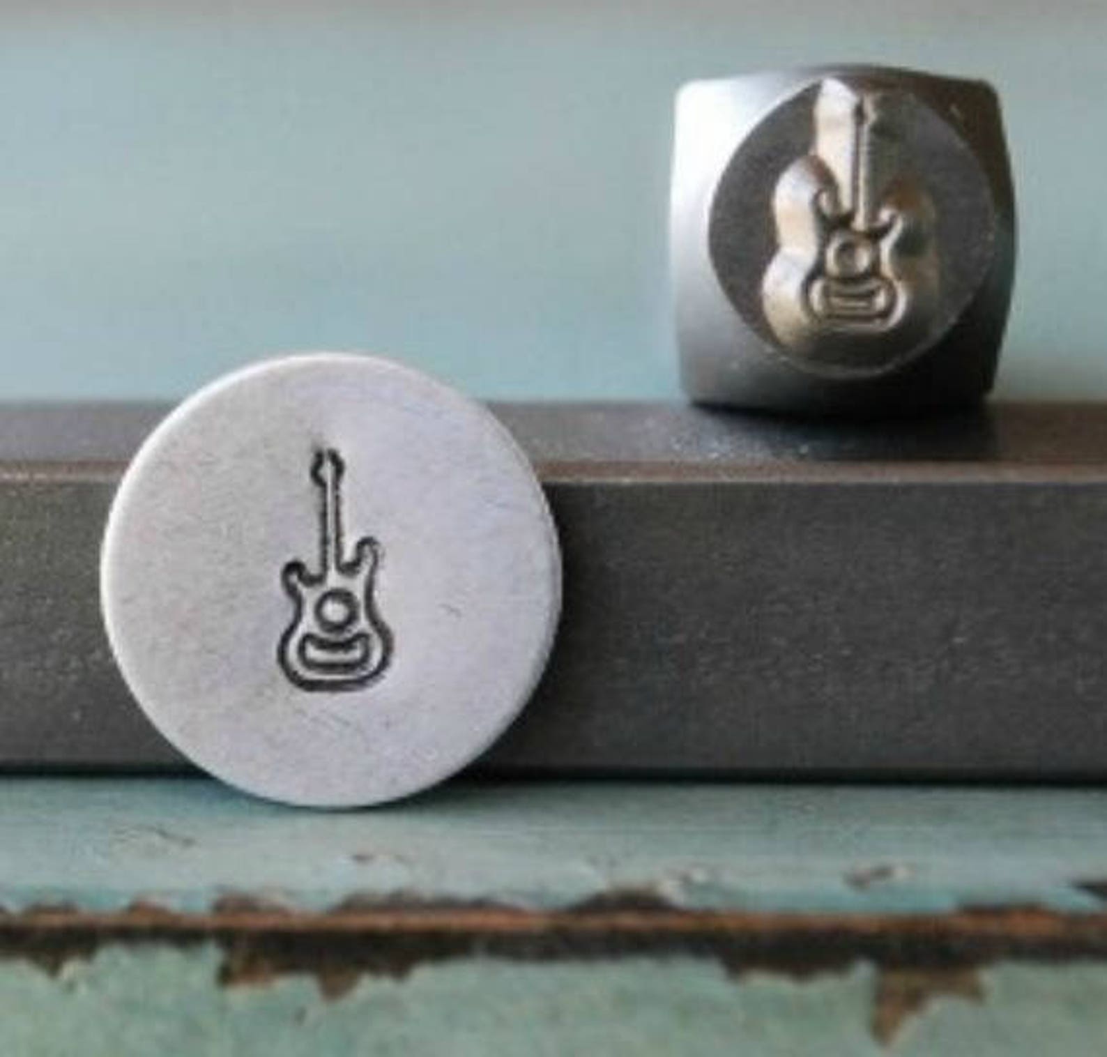 7mm Guitar Metal Design Stamp - Supply Guy Stamp - SGCH-63 - Etsy