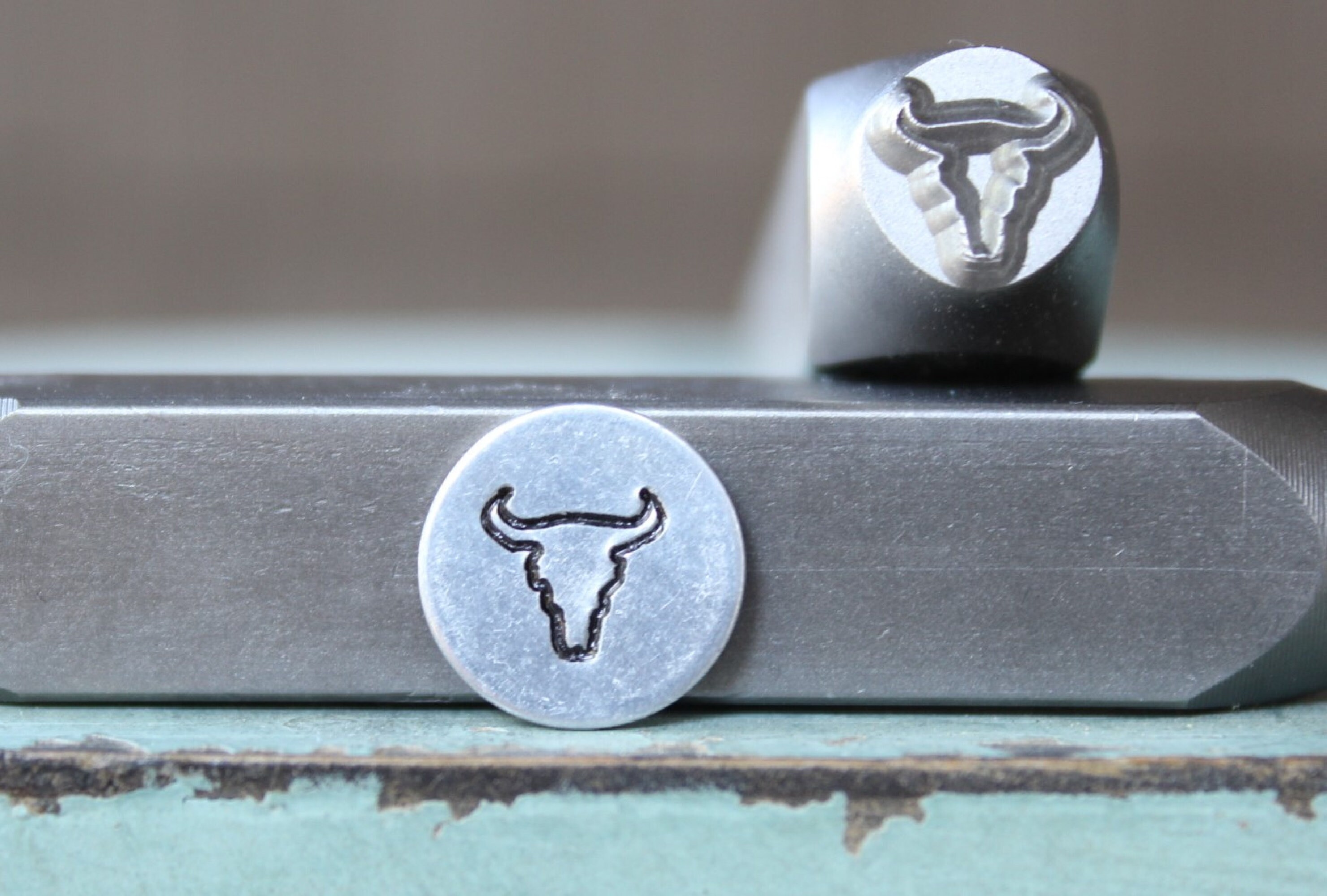 7mm Texas Longhorn Metal Design Stamp Supply Guy Stamp - Etsy