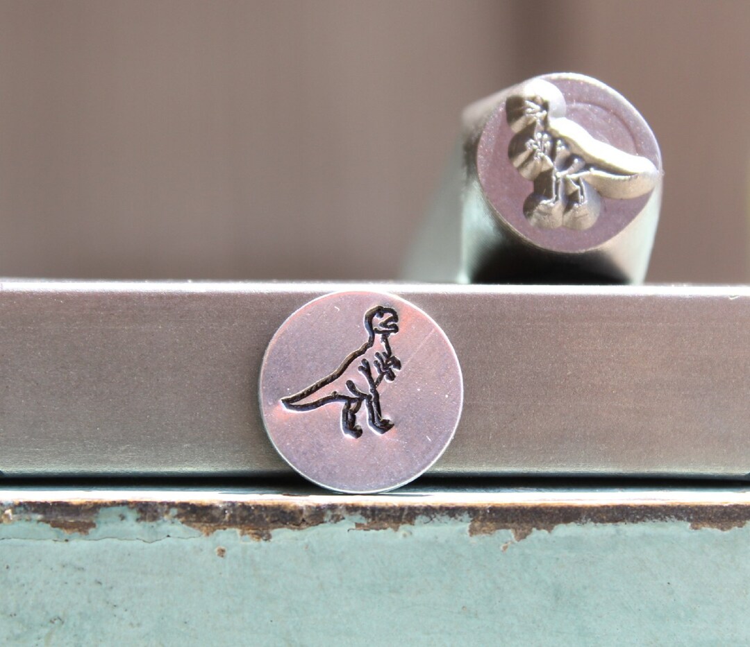 8mm T Rex Dinosaur Metal Design Stamp - Supply Guy Stamp - SGCH-532 - Etsy