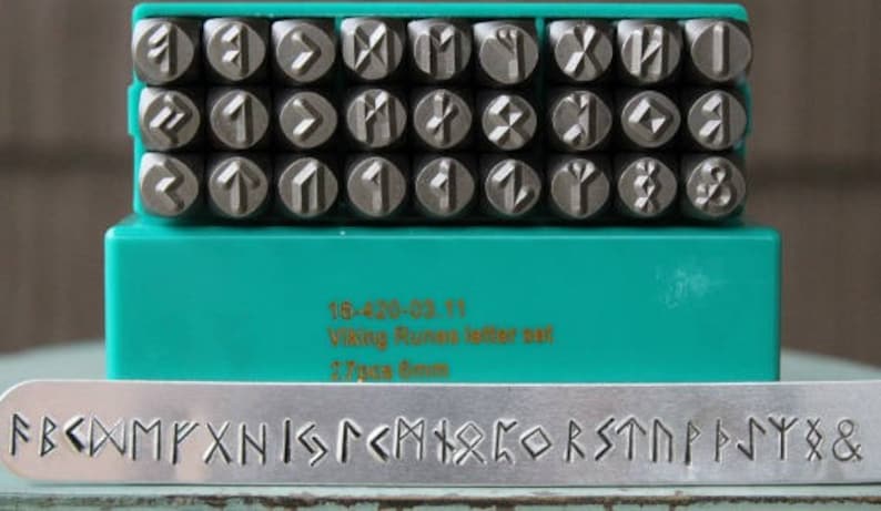 6mm Viking Rune Metal Design 27 Stamp Set Supply Guy Stamp | Etsy Canada