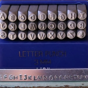 3mm Comic Sans Font Uppercase Metal Stamp Letter Set Jewelry - Etsy