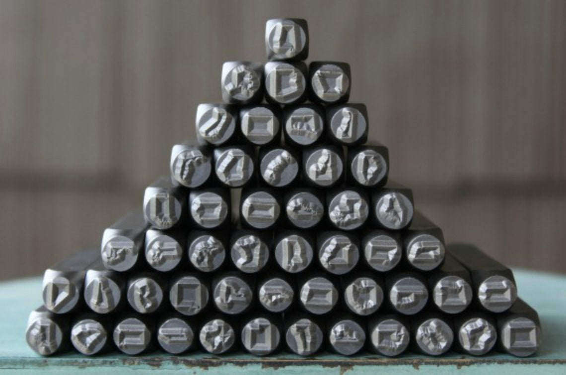 6mm US State Metal Design 50 Stamp Set - Supply Guy Stamp - Sgch ...