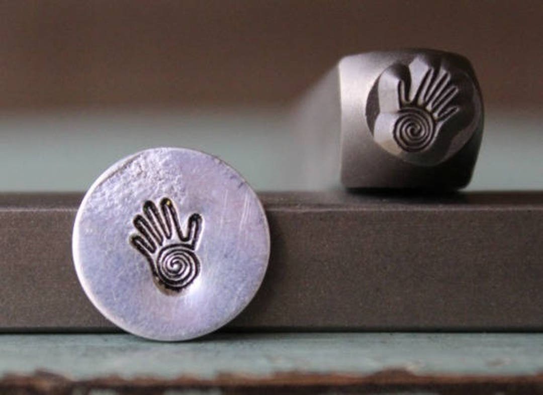 6mm Healing Symbol (hand of Miriam) Metal Design Stamp - Supply Guy ...