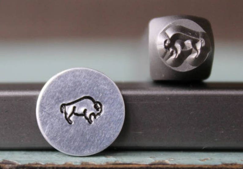 6mm Buffalo Metal Design Stamp - Supply Guy Stamp - SGCH-186 - Etsy