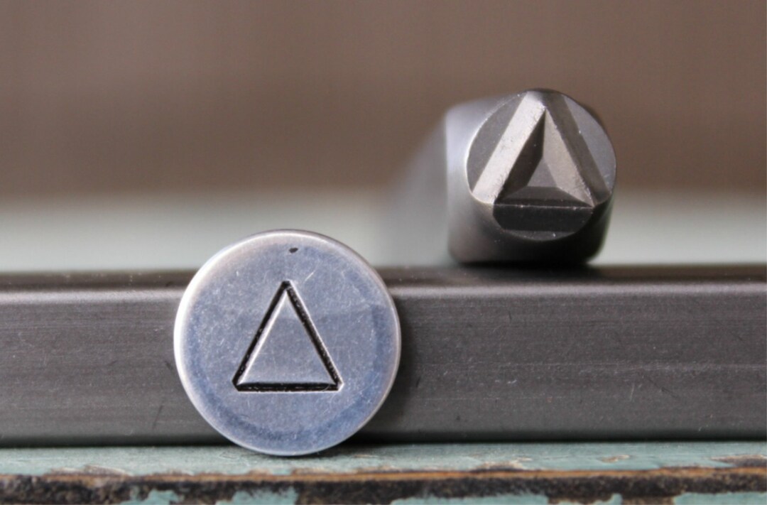 6mm Triangle Metal Design Stamp - Supply Guy Stamp - SGCH-397 - Etsy