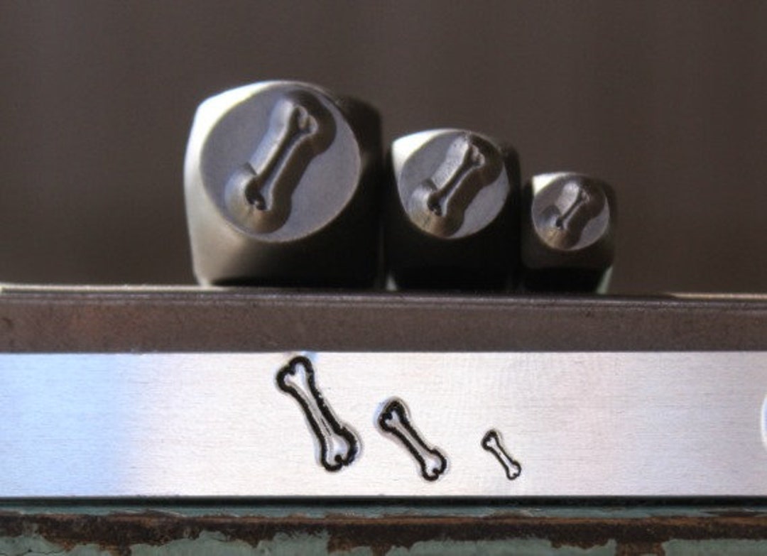 3mm, 5mm and 7mm Dog Bone DIY Jewelry Making Metal Design 3 Stamp Set ...