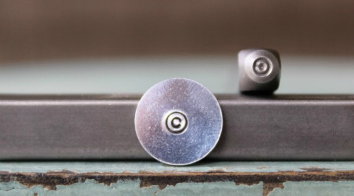 3mm Mini Copyright Symbol Metal Design Stamp Supply Guy | Etsy