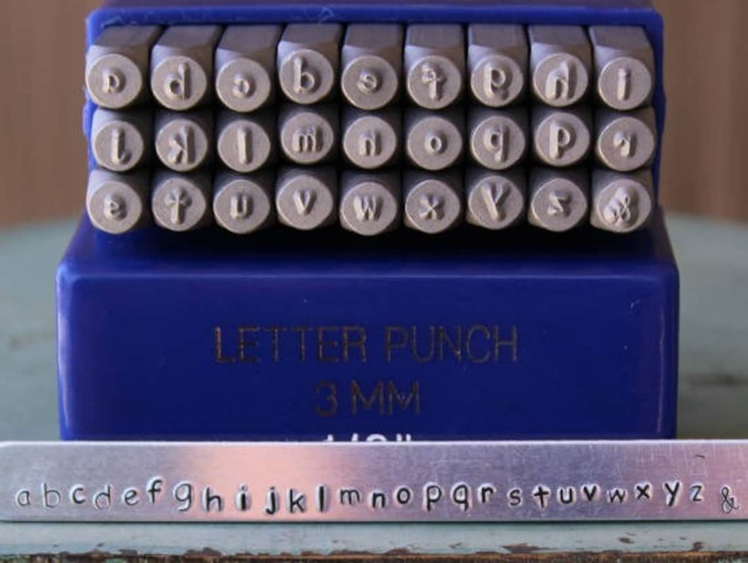 3mm Comic Sans Font Lowercase Metal Stamp Letter Set - Jewelry Stamp ...