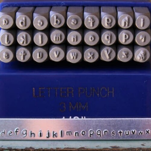 3mm Comic Sans Font Lowercase Metal Stamp Letter Set Jewelry - Etsy