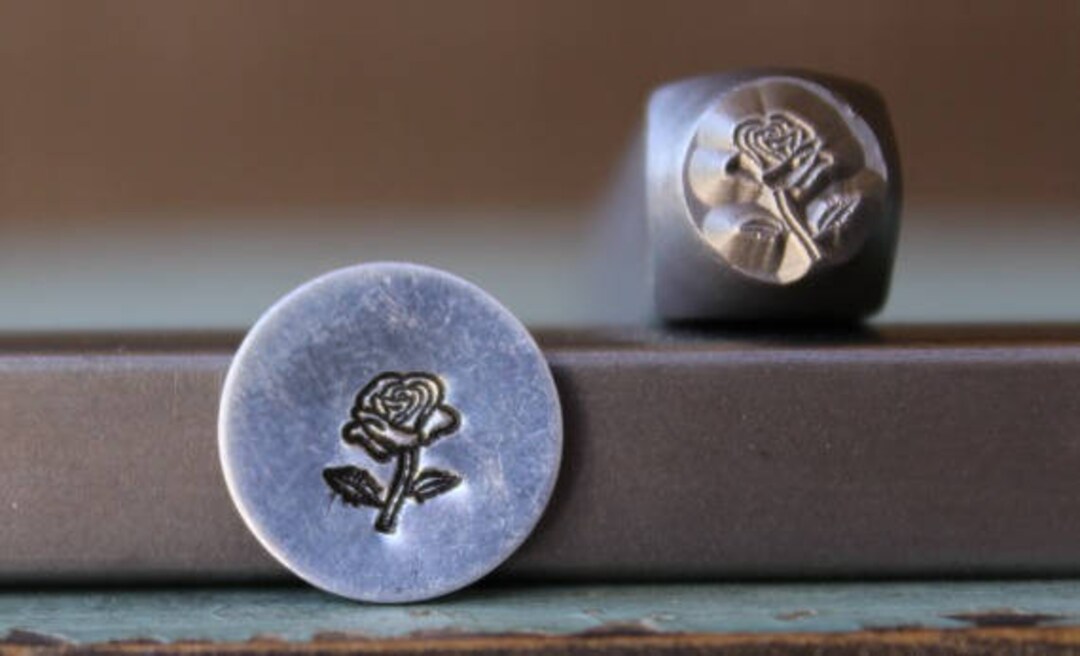 6mm Rose Flower Metal Design Stamp - Supply Guy Stamp - SGCH-173 - Etsy