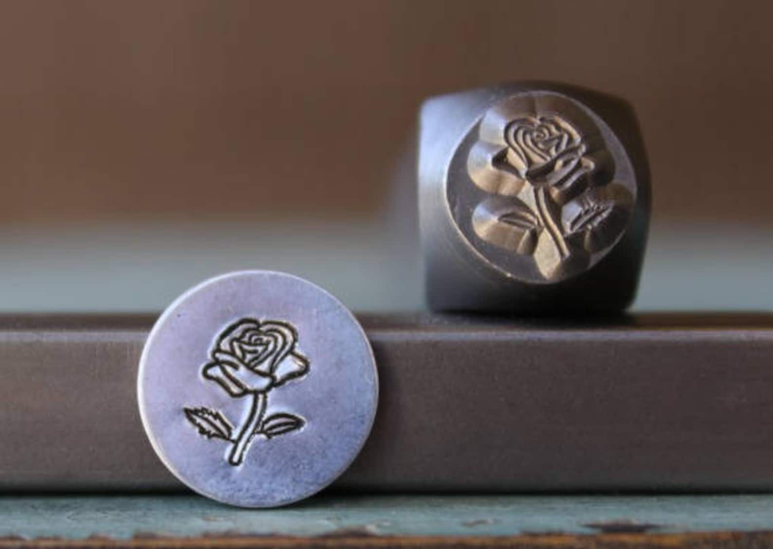 8mm Rose Flower Metal Design Stamp - Supply Guy Stamp - SGCH-162 - Etsy