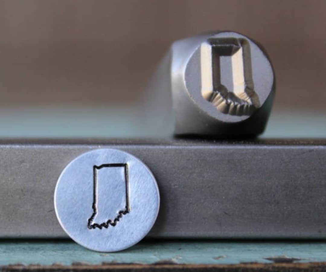 8mm (3/8") Indiana State Metal Design Stamp - Supply Guy Stamp - SGCH ...