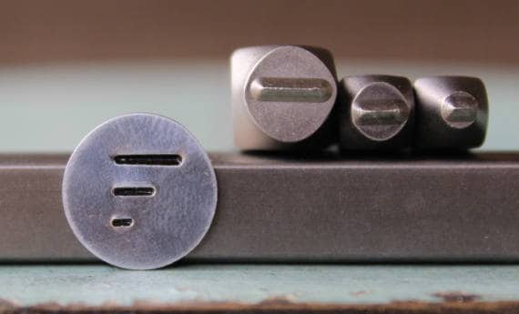 5mm 3mm and 1mm Straight Line Metal Design 3 Stamp Set - Etsy