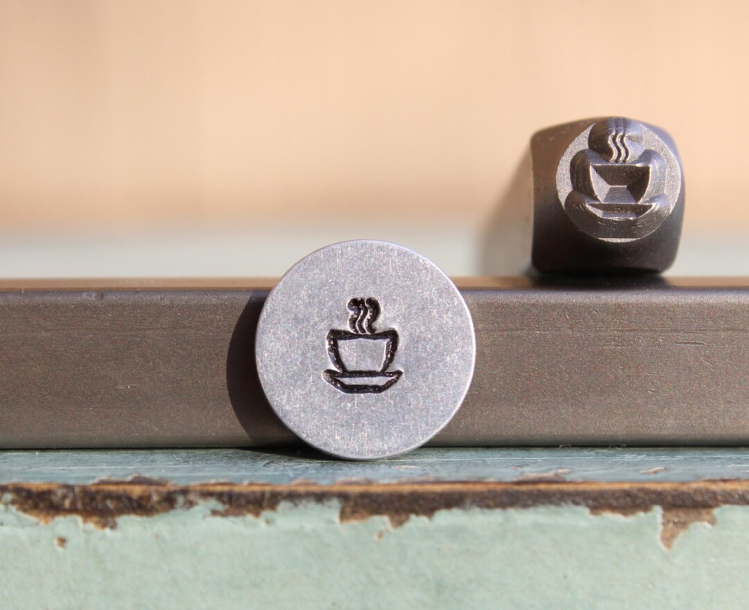 5mm Coffee Cup Metal Design Stamp - Supply Guy Stamp - SGCH-492 - Etsy