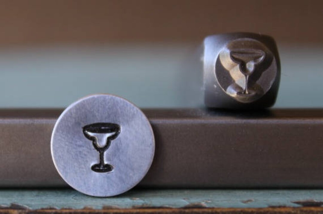 6mm Margarita Glass Metal Design Stamp - Supply Guy Stamp - SGCH-164 - Etsy