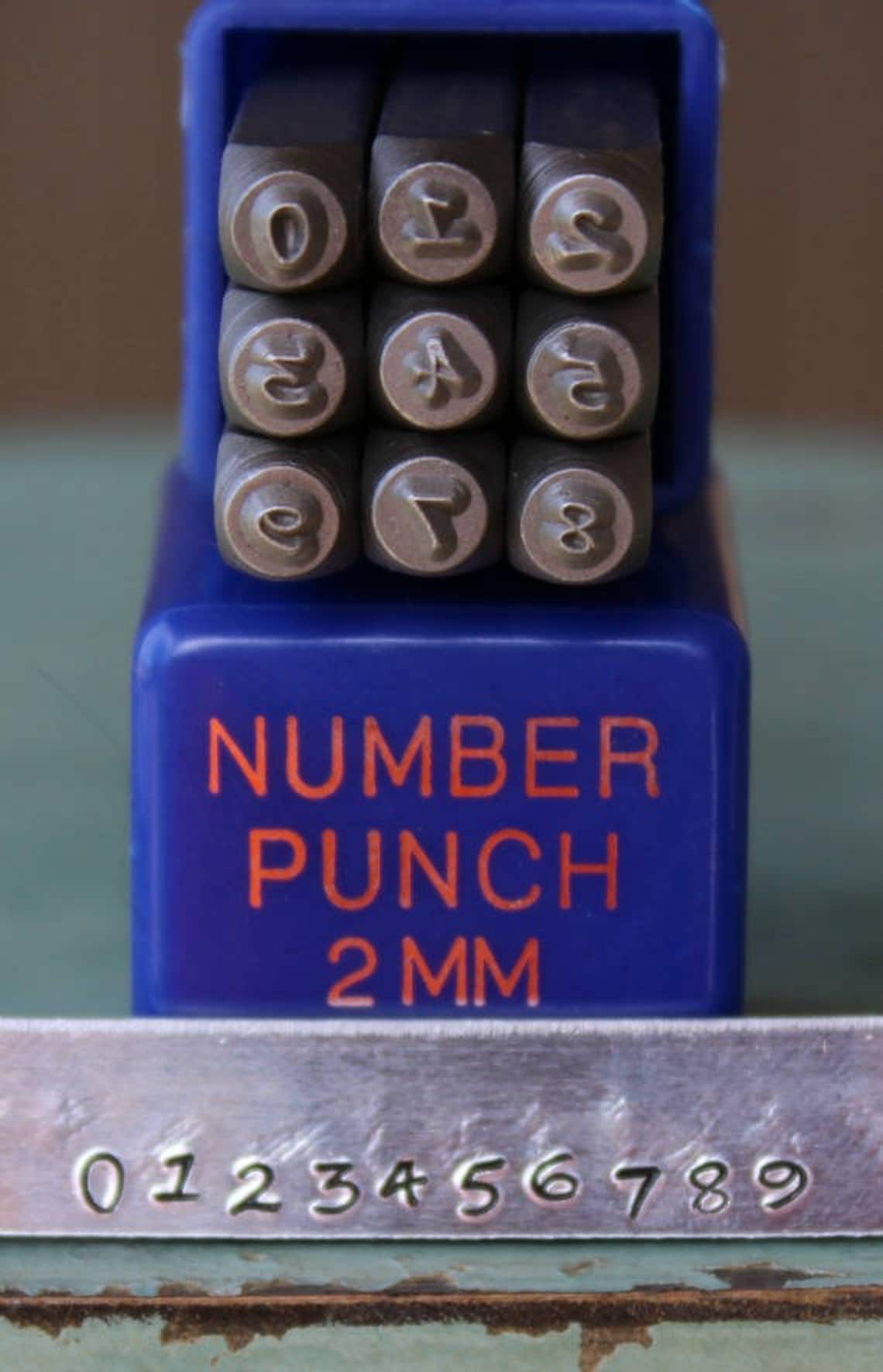 2mm Modern Font Number Metal Stamp Letter Set Supply Guy | Etsy