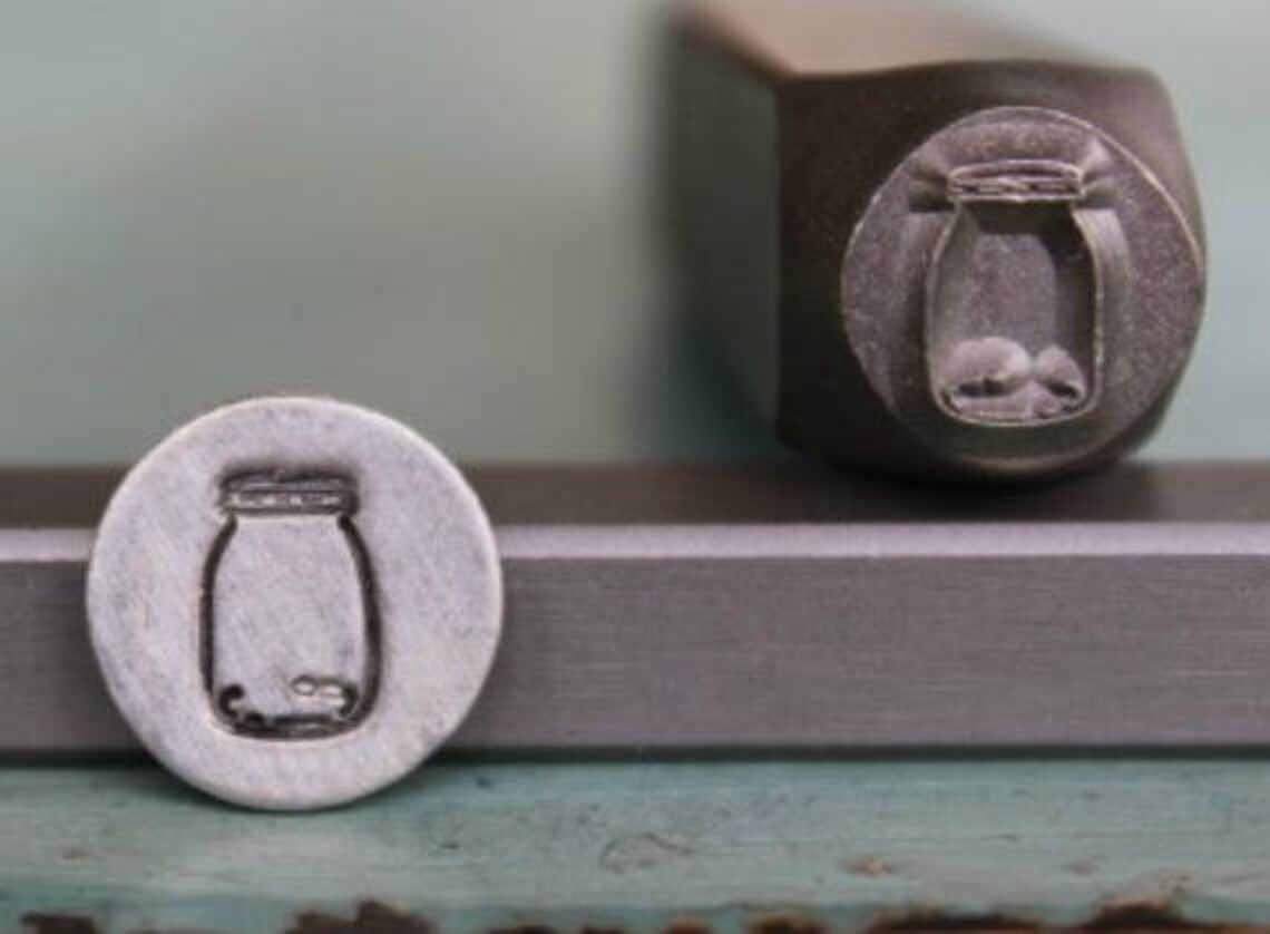 8mm Mason Jar Metal Design Stamp - Supply Guy Stamp - SGCH-23 - Etsy